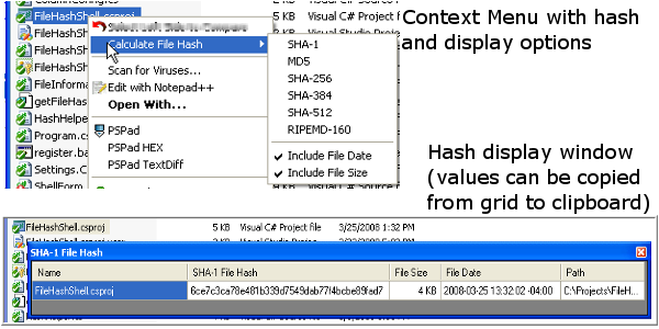 File Hash Generator Explorer Shell Extension Md5 A File Via Right Click In Windows Explorer
